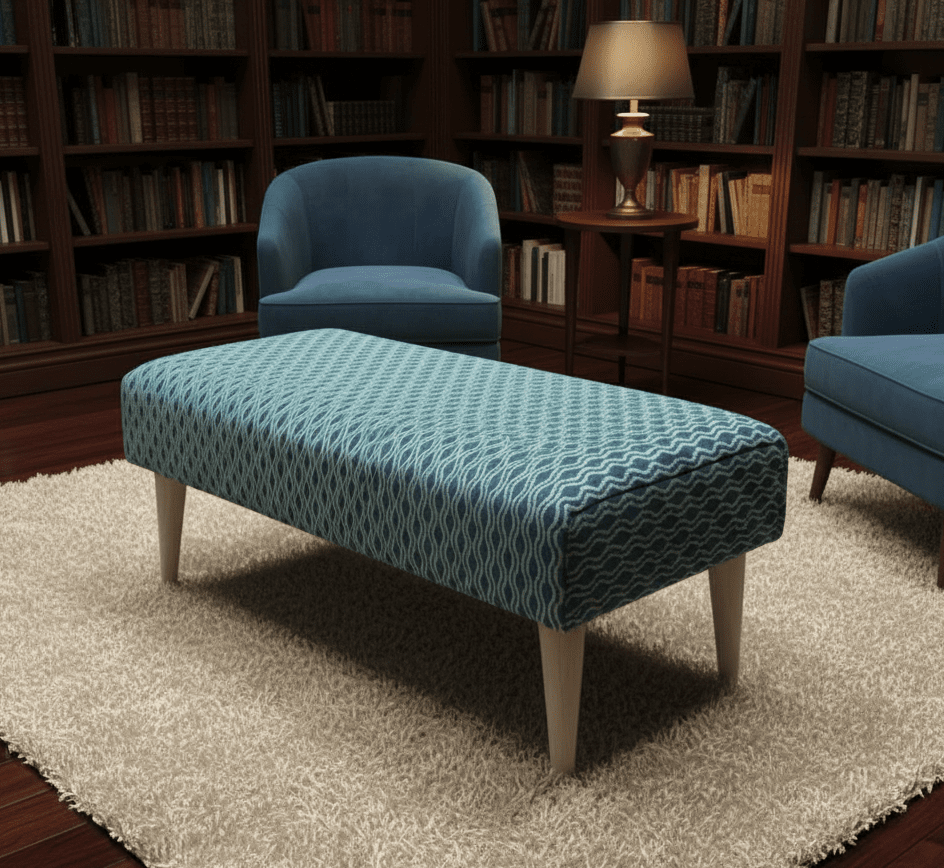 Premium UK Handmade Pattern Fabric Ottoman Footstool – ISTOOLS